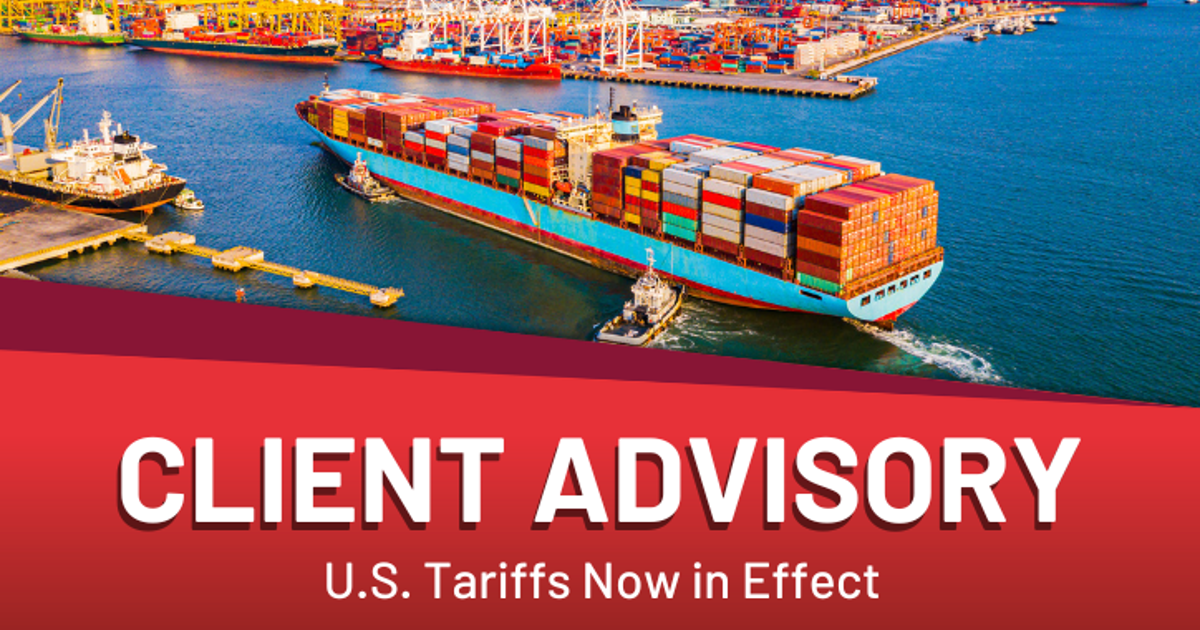 Client Advisory: U.S. Tariffs on Mexico & Canada Now in Effect – March ...