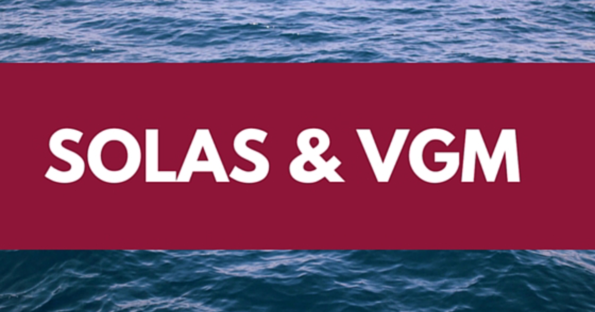 What You Need to Know About SOLAS VGM | SEKO Logistics
